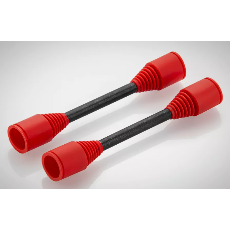 9mm Dog Bones (Press Fit Pins) w/Red Boots – RC Race Parts